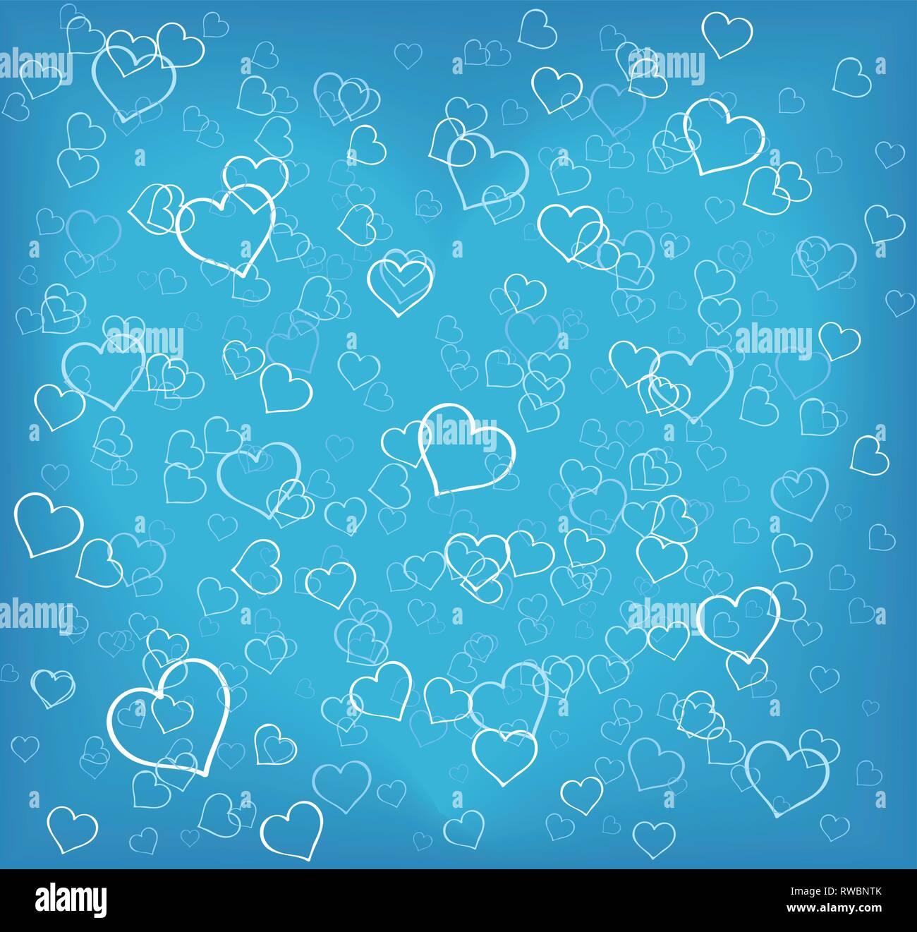 Hearts texture, blue background full of hearts shapes Stock Vector ...