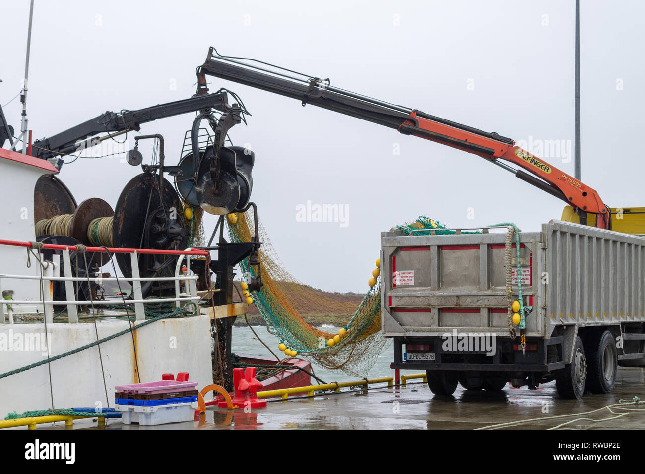 Trawler loading hi-res stock photography and images - Alamy