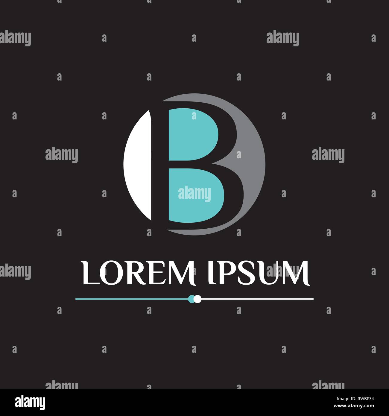 Letter B business logo. Vector Stock Vector Image & Art - Alamy
