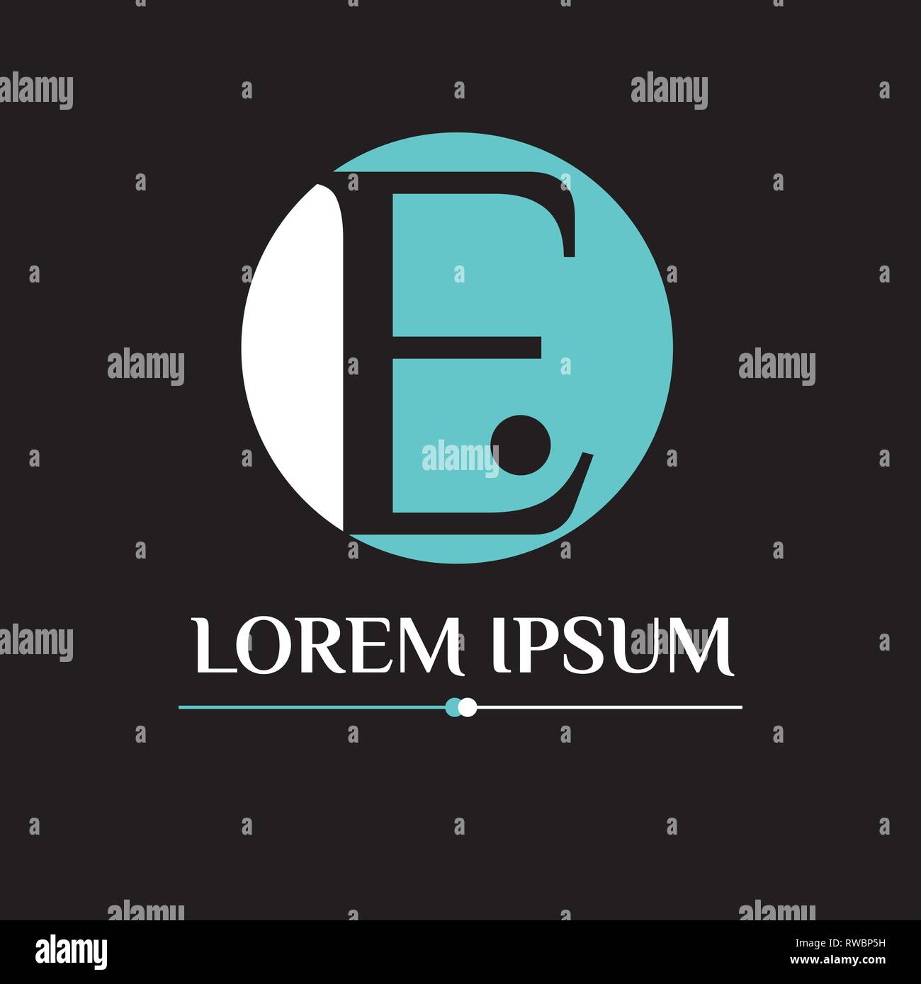 Letter E business logo. Vector Stock Vector Image & Art - Alamy