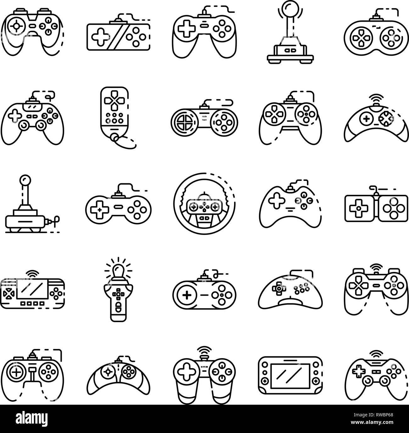 Xbox controller black Stock Vector Images - Alamy