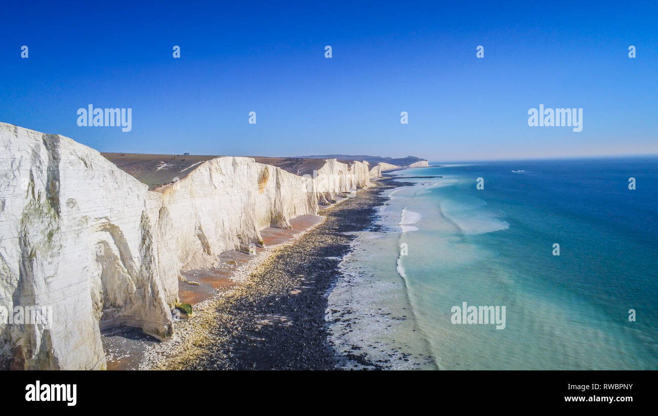 Cuckmere Haven Beach at Seven Sisters England Stock Photo - Alamy