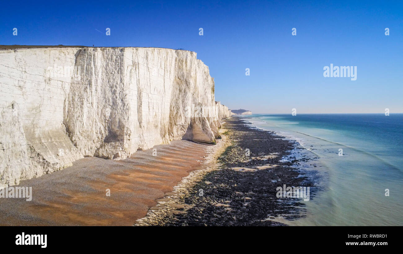 Cuckmere beach aerial hi-res stock photography and images - Alamy