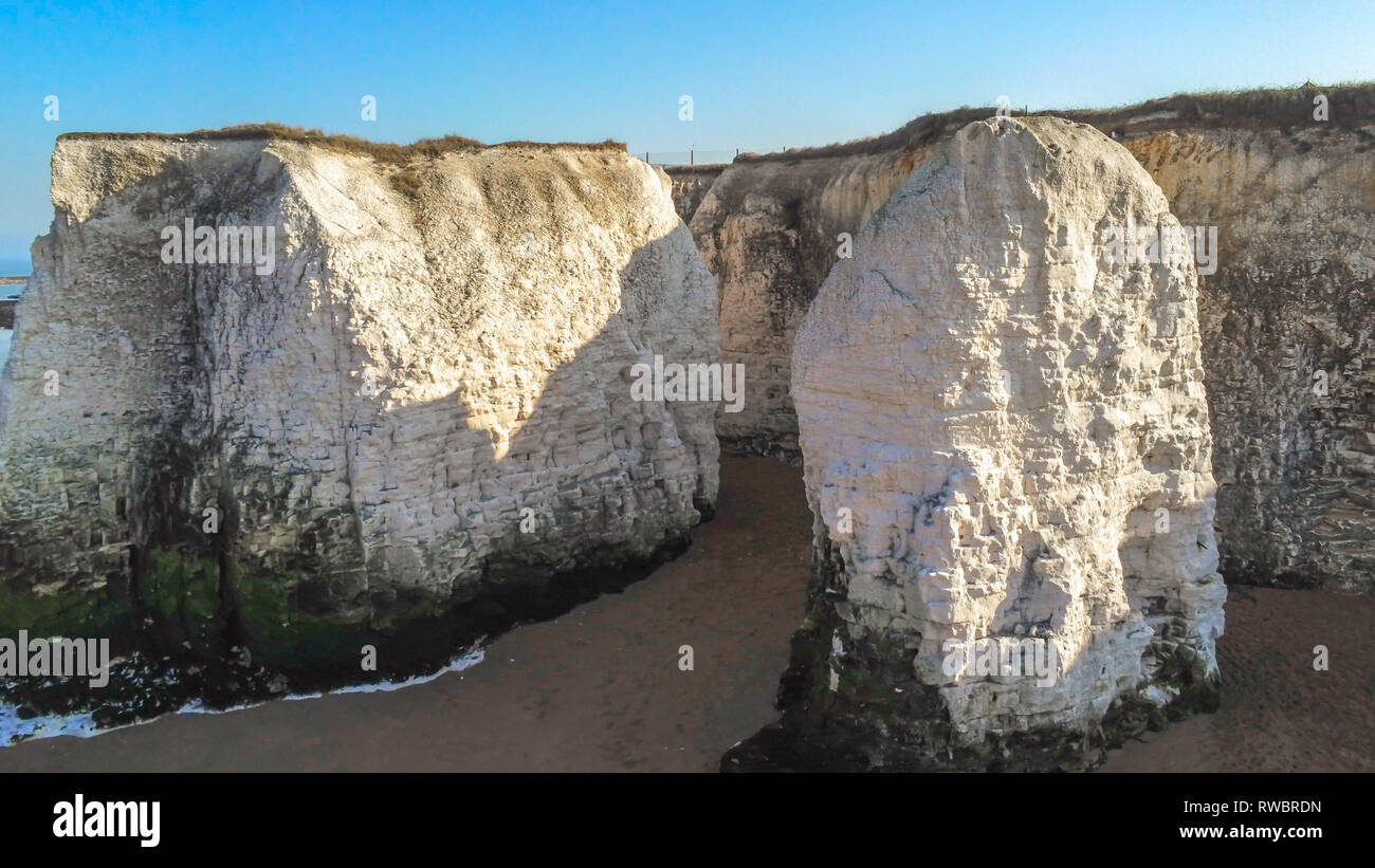 Aerial view over Botany Bay in Kent Stock Photo - Alamy