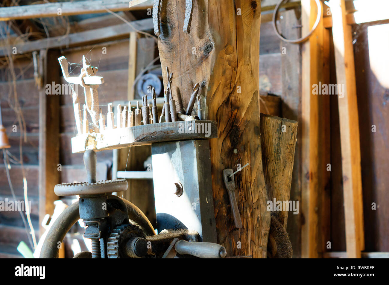 Antique tools in old hi-res stock photography and images - Alamy