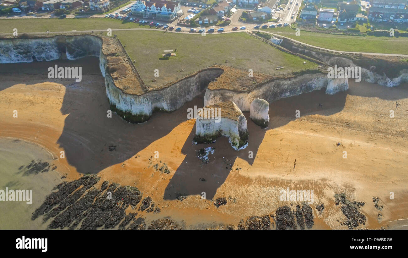 Aerial view over Botany Bay in Kent Stock Photo - Alamy
