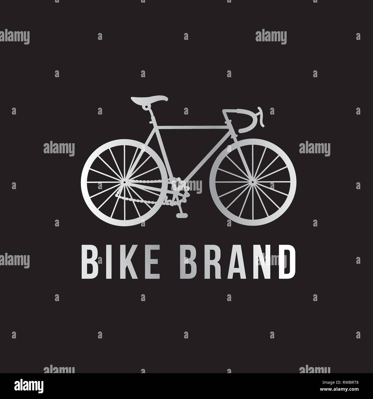 Infinity bike chain logo hi-res stock photography and images - Alamy