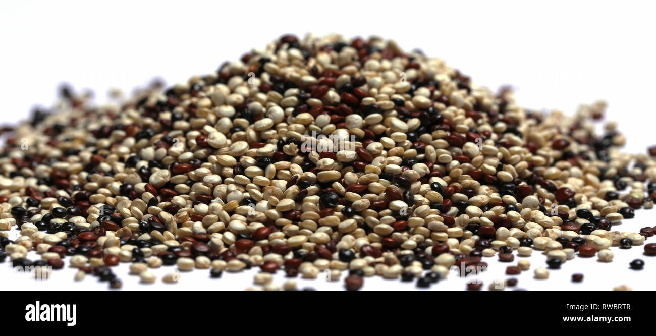 Quinoa three varieties mixture Stock Photo - Alamy
