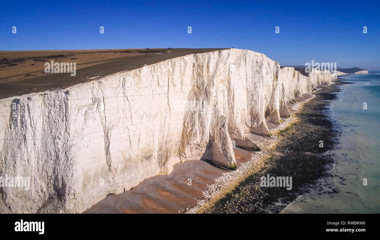 Cuckmere beach aerial hi-res stock photography and images - Alamy