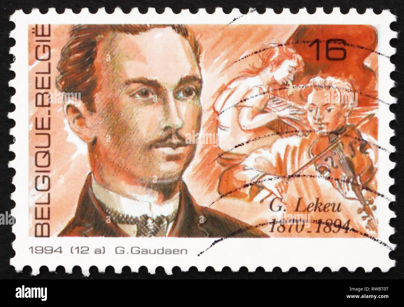 BELGIUM - CIRCA 1994: a stamp printed in the Belgium shows Guillaume ...