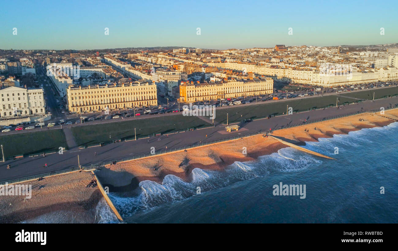 The beautiful seafront walk at Brighton England Stock Photo - Alamy