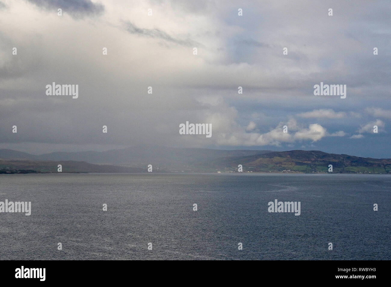 County Donegal (Fanad Peninsula), Ireland. 05 March 2019. Irish weather ...