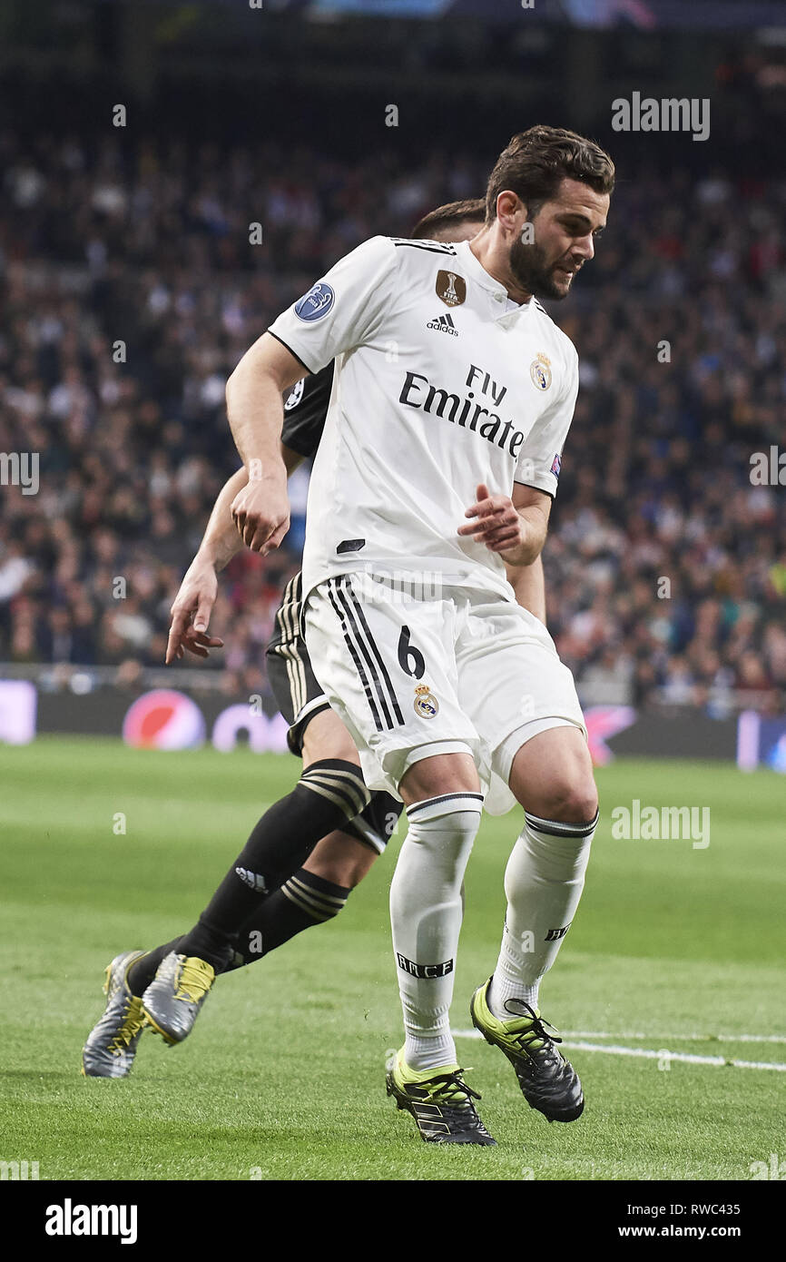 Madrid, Spain. 5th Mar, 2019. Nacho Fernandez (defender; Real Madrid ...