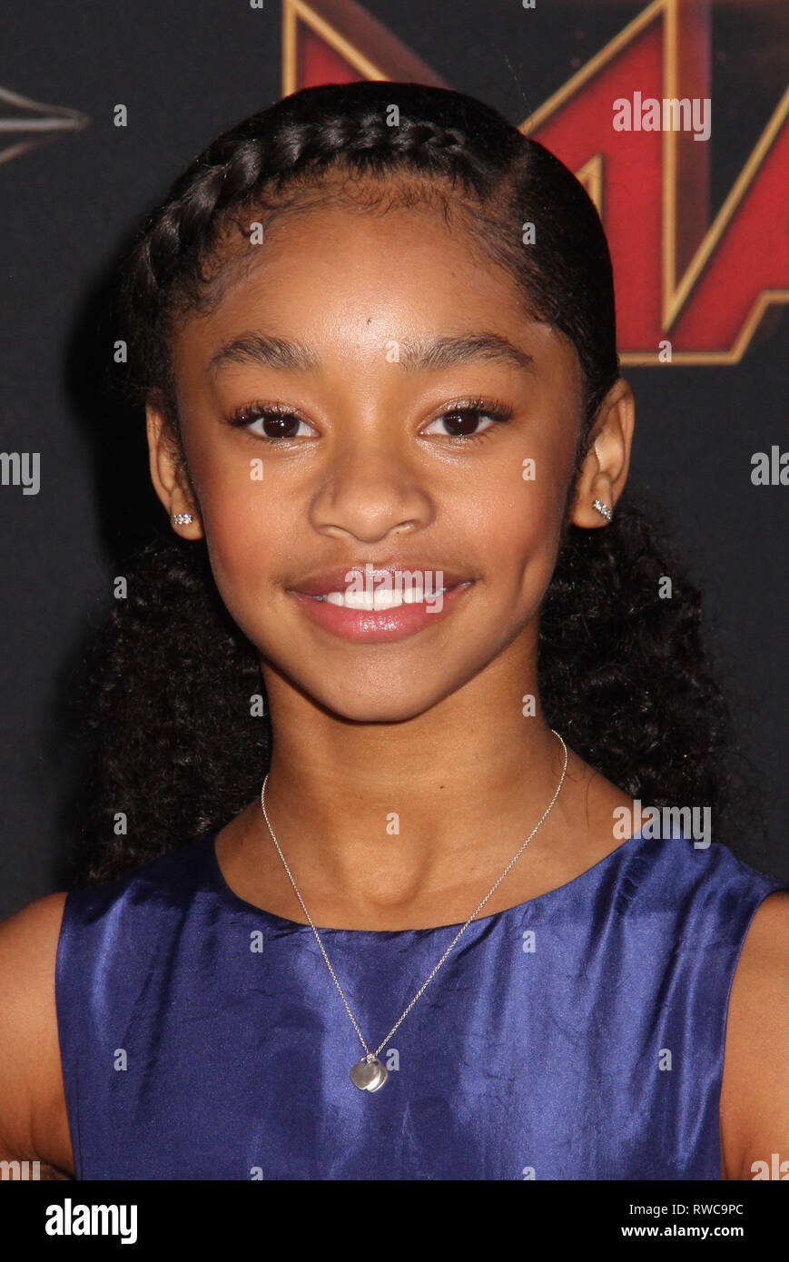 Akira Akbar 03/04/2019 The World Premiere of "Captain Marvel" held at ...