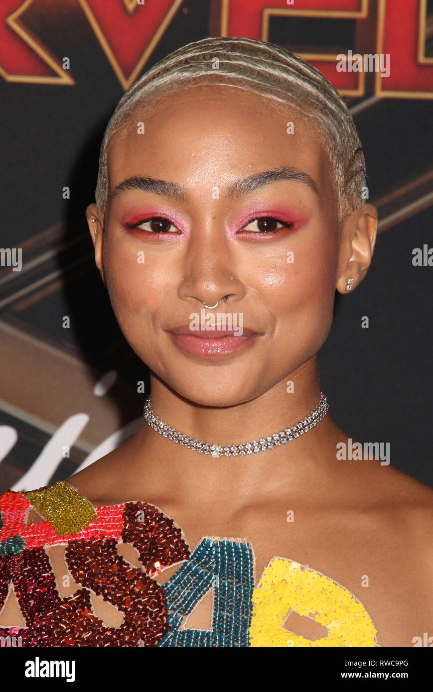 Tati Gabrielle 03/04/2019 The World Premiere of "Captain Marvel" held ...