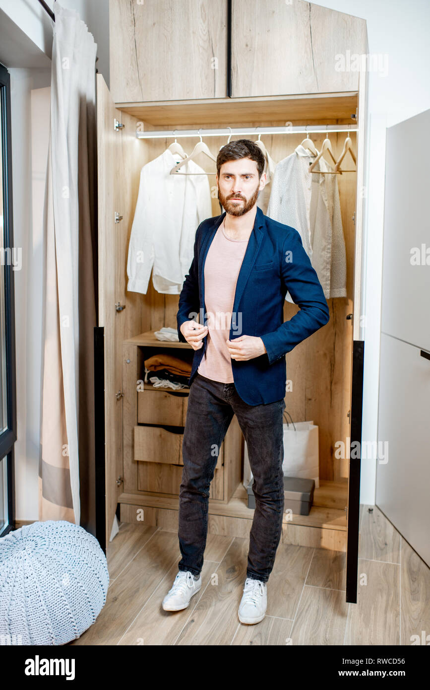Wardrobe full of clothes man hi-res stock photography and images - Alamy