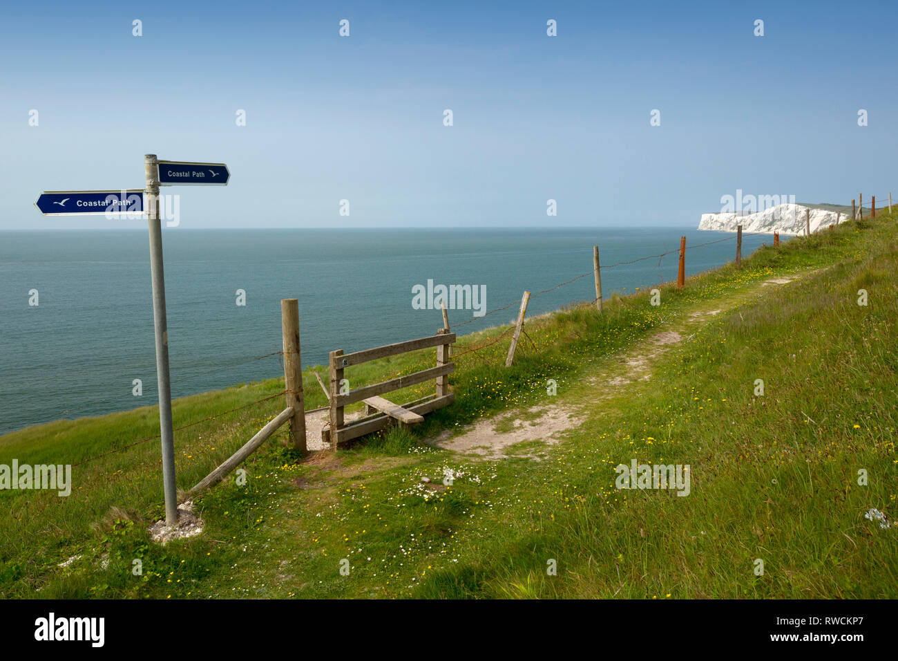 coastal,foot,path,sign, coast, long,distance, hiking,walking, rambling ...