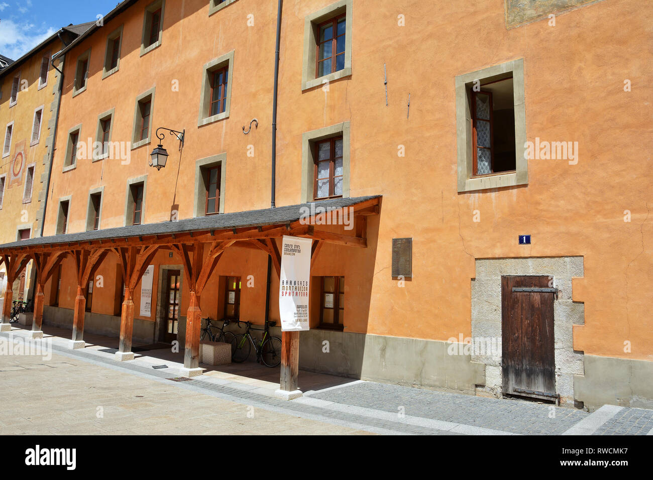 BRIANCON, FRANCE - JULY 20, 2017. Building architecture of the ...