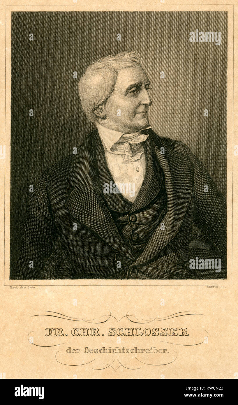Germany, Lower Saxony, Jever, Friedrich Christoph Schlosser, historian ...