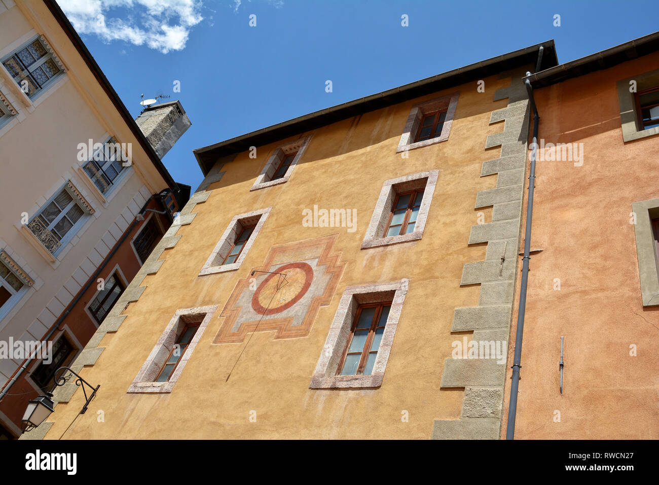 BRIANCON, FRANCE - JULY 20, 2017. Building architecture of the ...