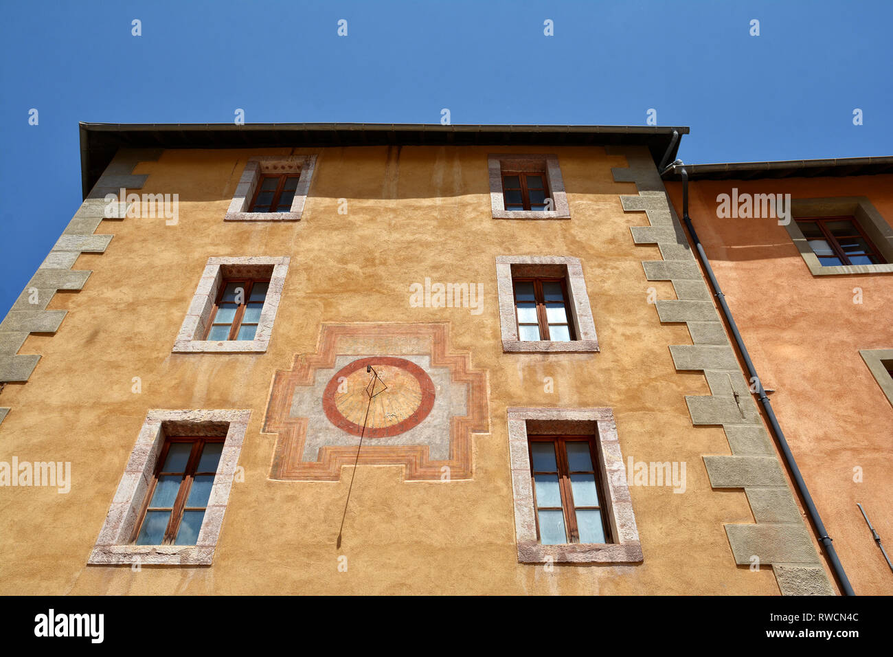BRIANCON, FRANCE - JULY 20, 2017. Building architecture of the ...
