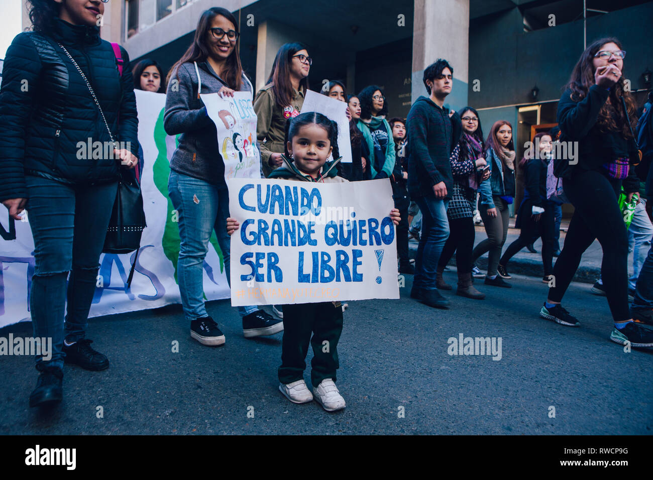 Woman and child protest hi-res stock photography and images - Alamy