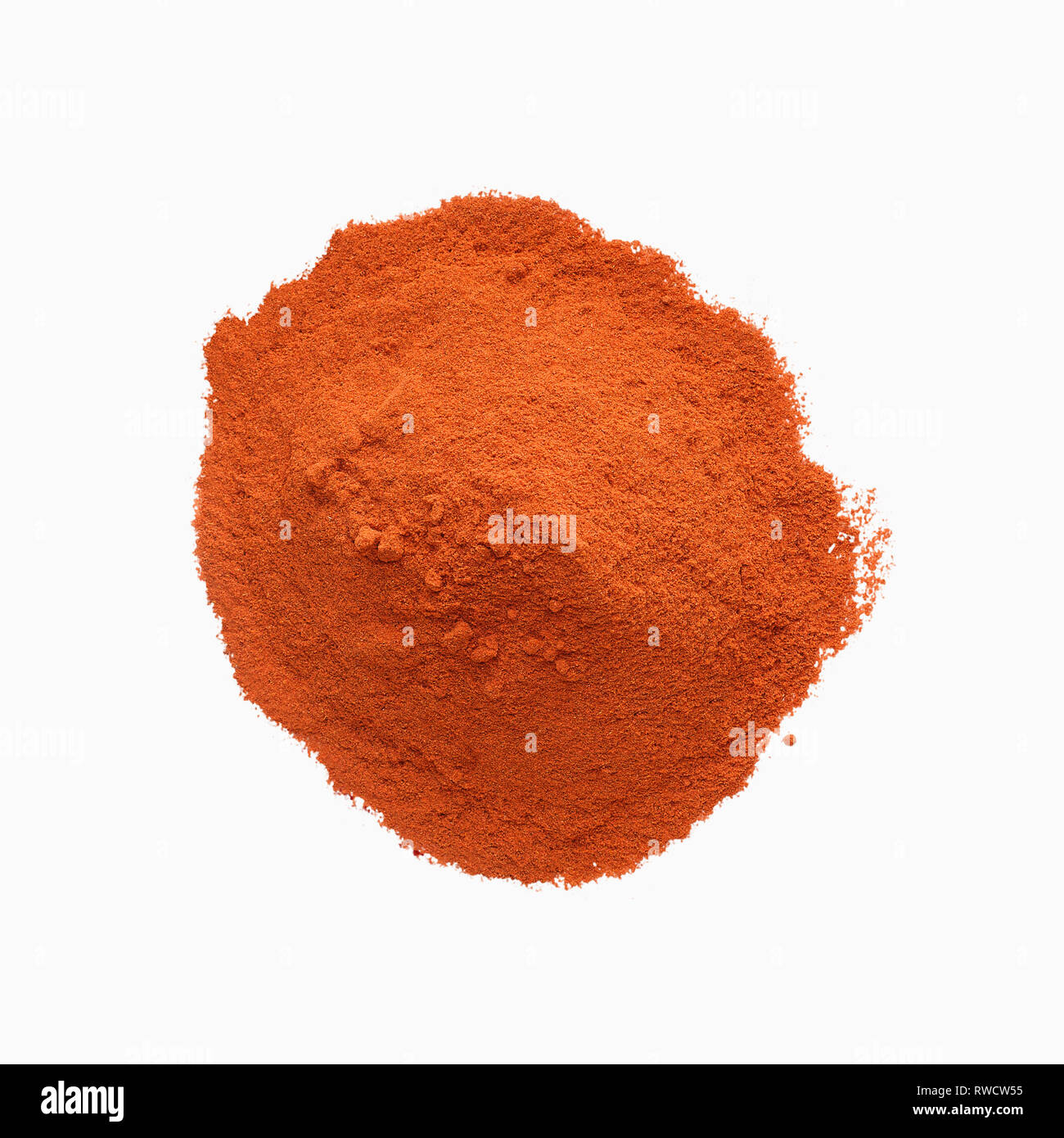 Red paprika powder isolated on white background Stock Photo - Alamy