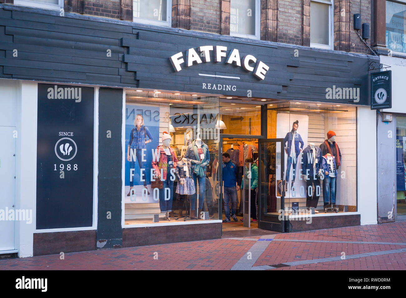 The Fatface clothing store in Broad Street, Reading, Berkshire Stock ...