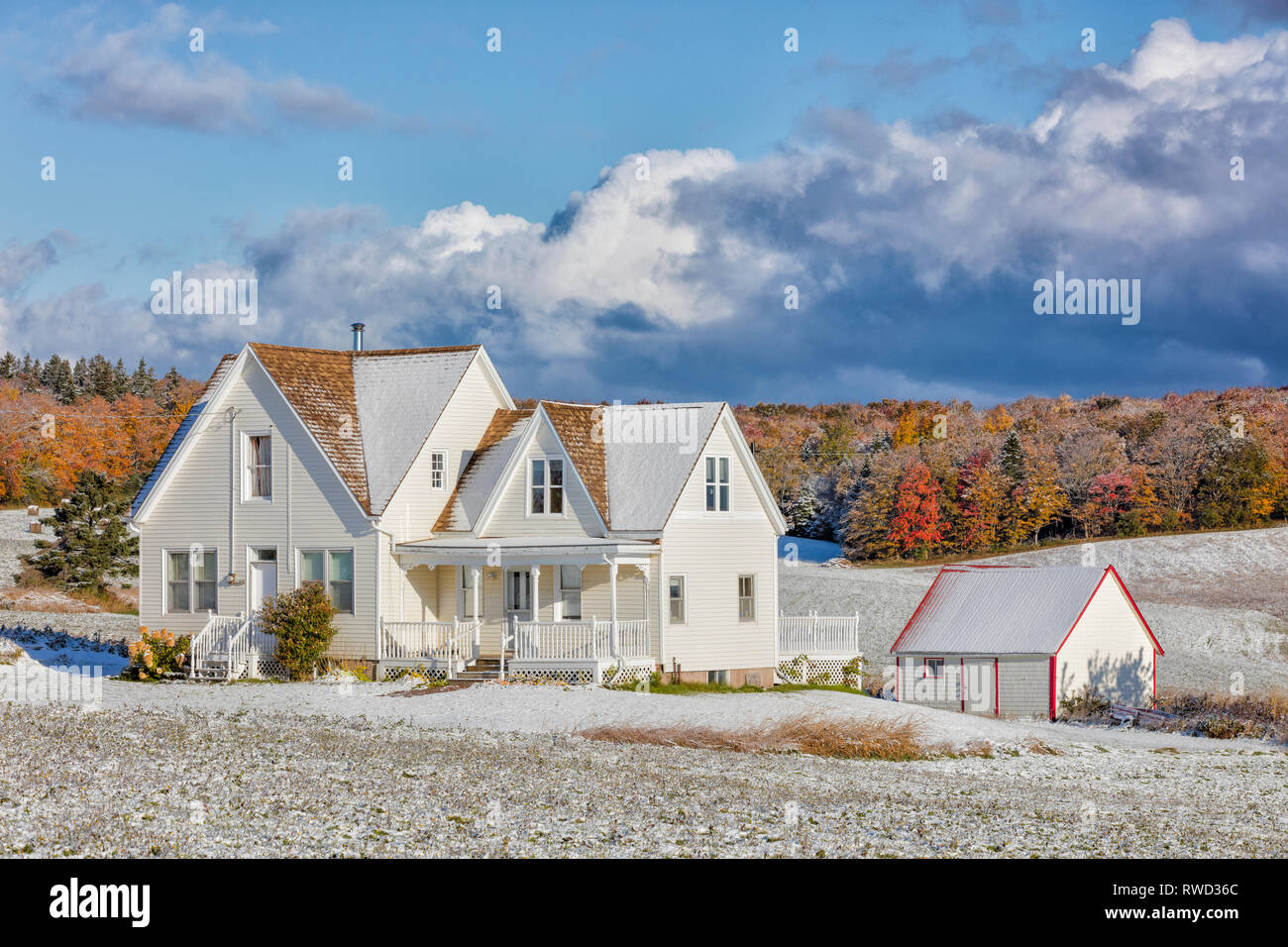 Farmhouse, North Wiltshie, Prince Edward Island, Canada Stock Photo - Alamy