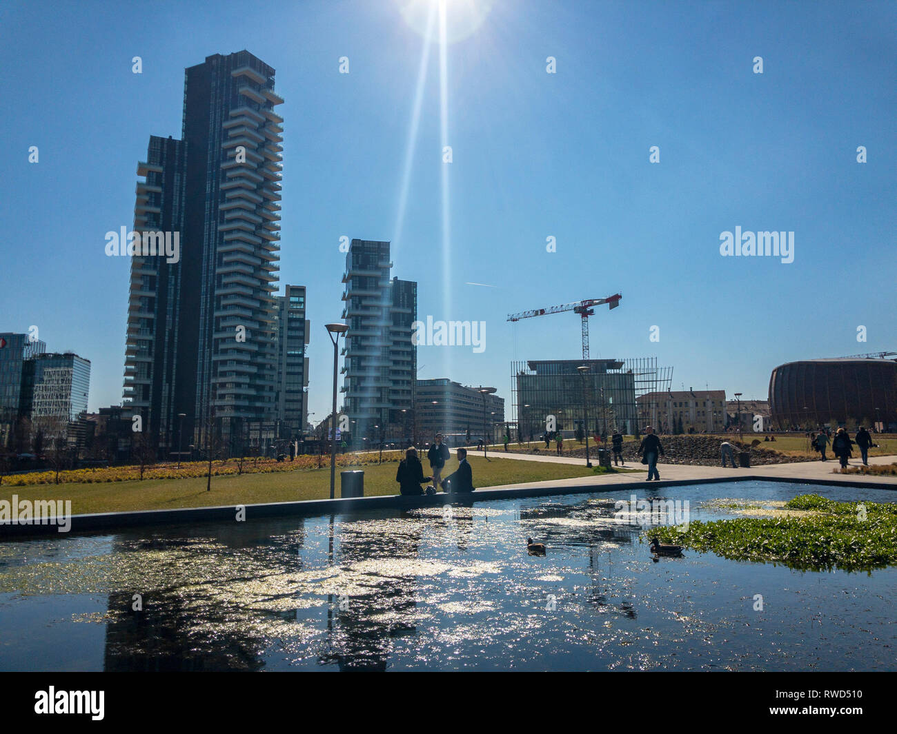 Solaria tower, Milan, Porta Nuova skyscraper residences, tallest ...