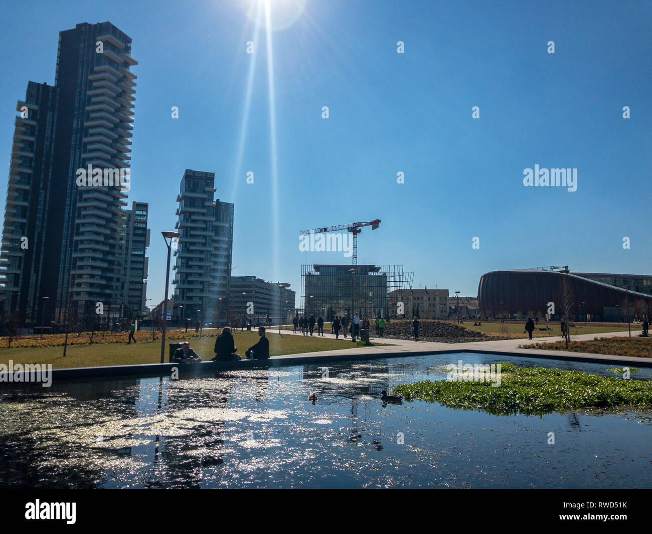 Solaria tower, Milan, Porta Nuova skyscraper residences, tallest ...