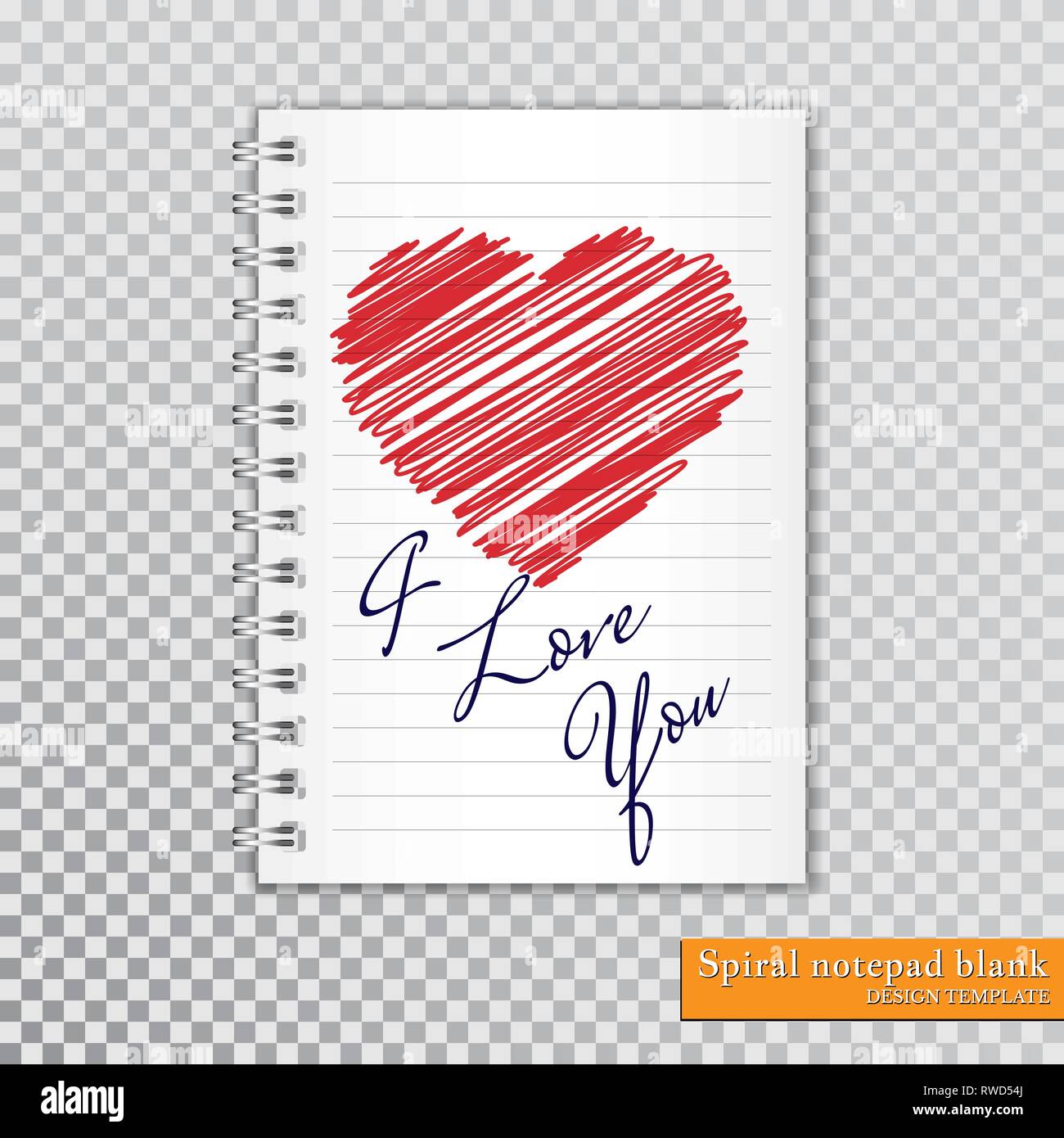 I love you, Valentine day, Valentine`s card, Scribble heart, Red ...