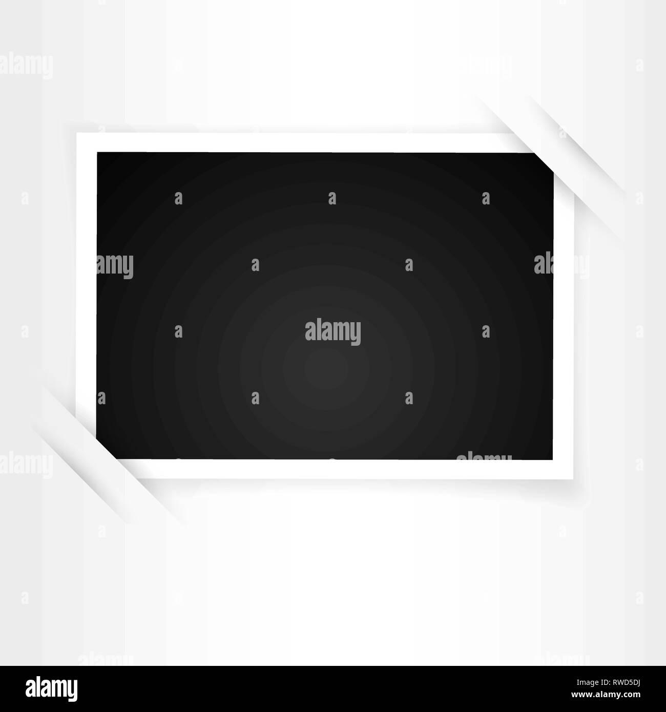 Retro photo frame with shadows. Vector illustration Stock Vector Image ...