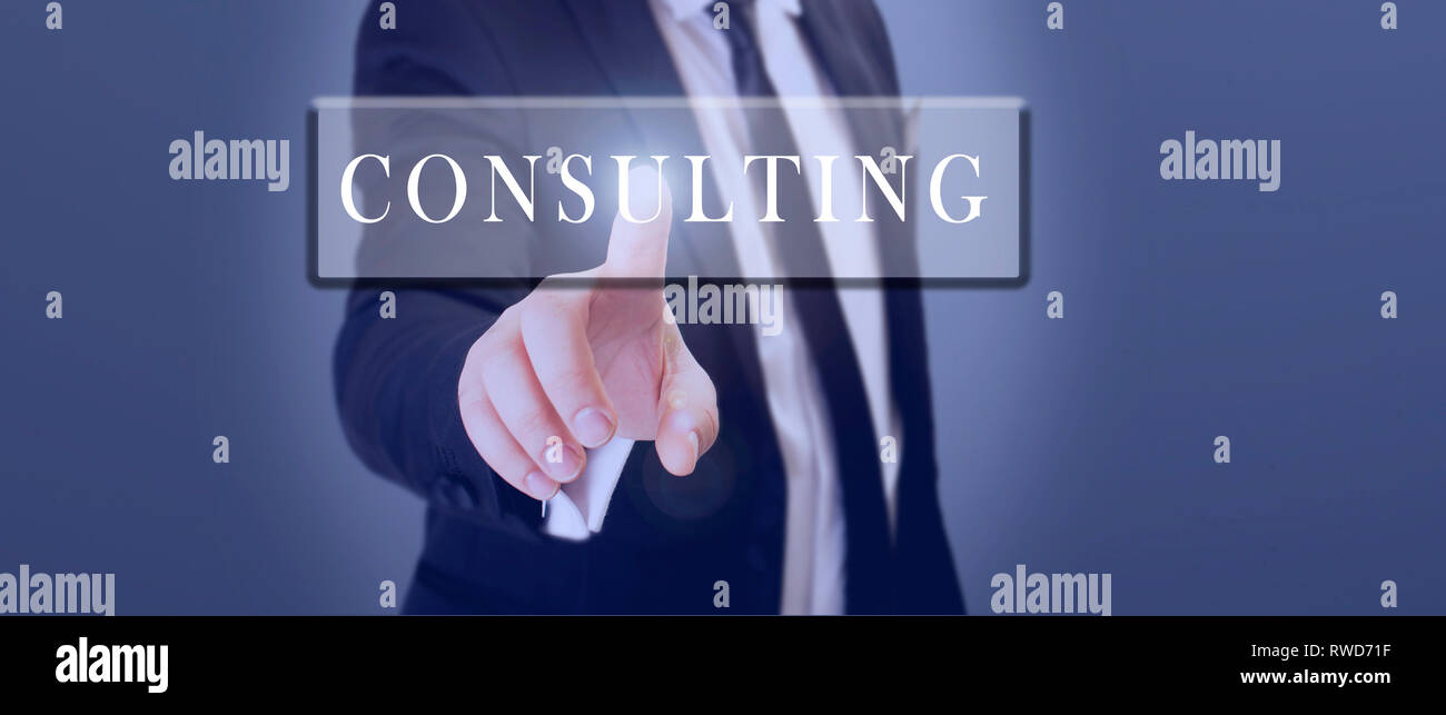Businessman touch hi-res stock photography and images - Alamy