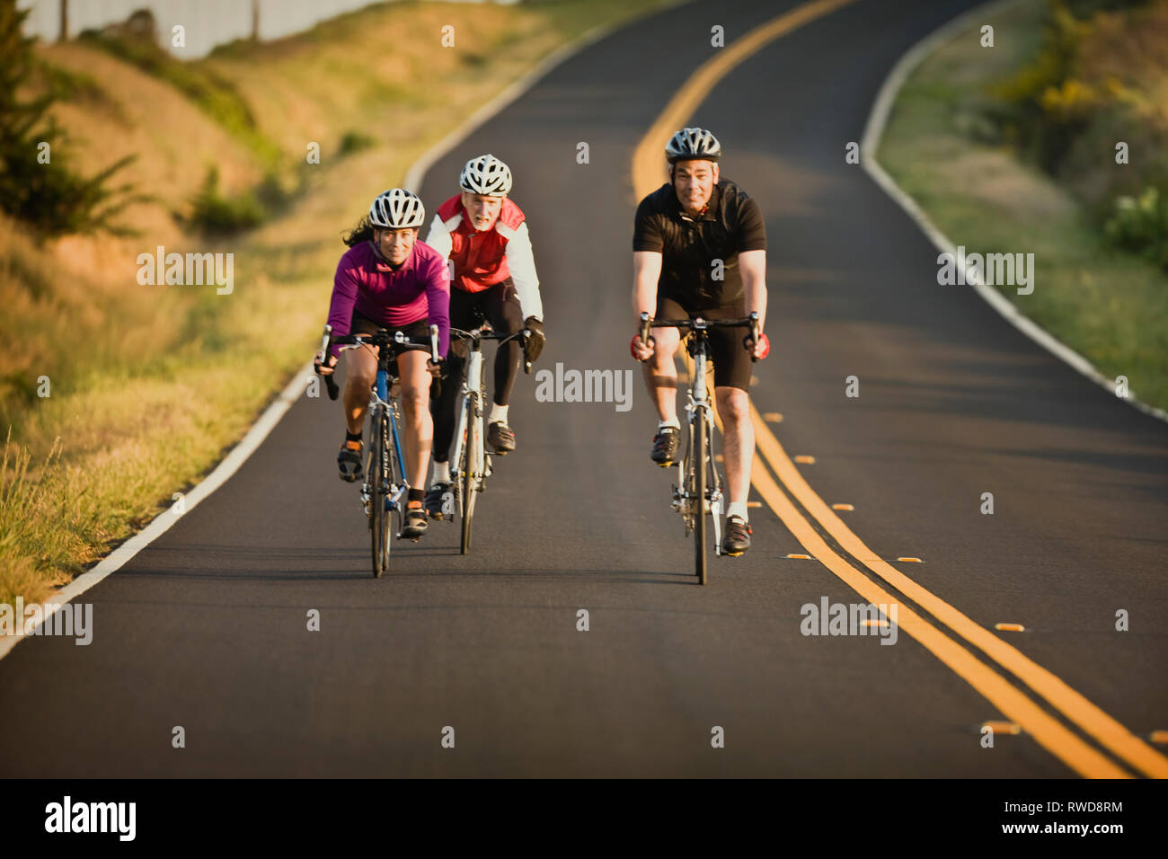Road cycling three male hi-res stock photography and images - Alamy