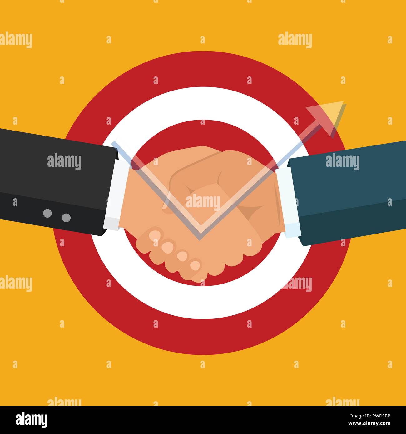 Handshake, business partnership. Symbol of success deal, happy business ...