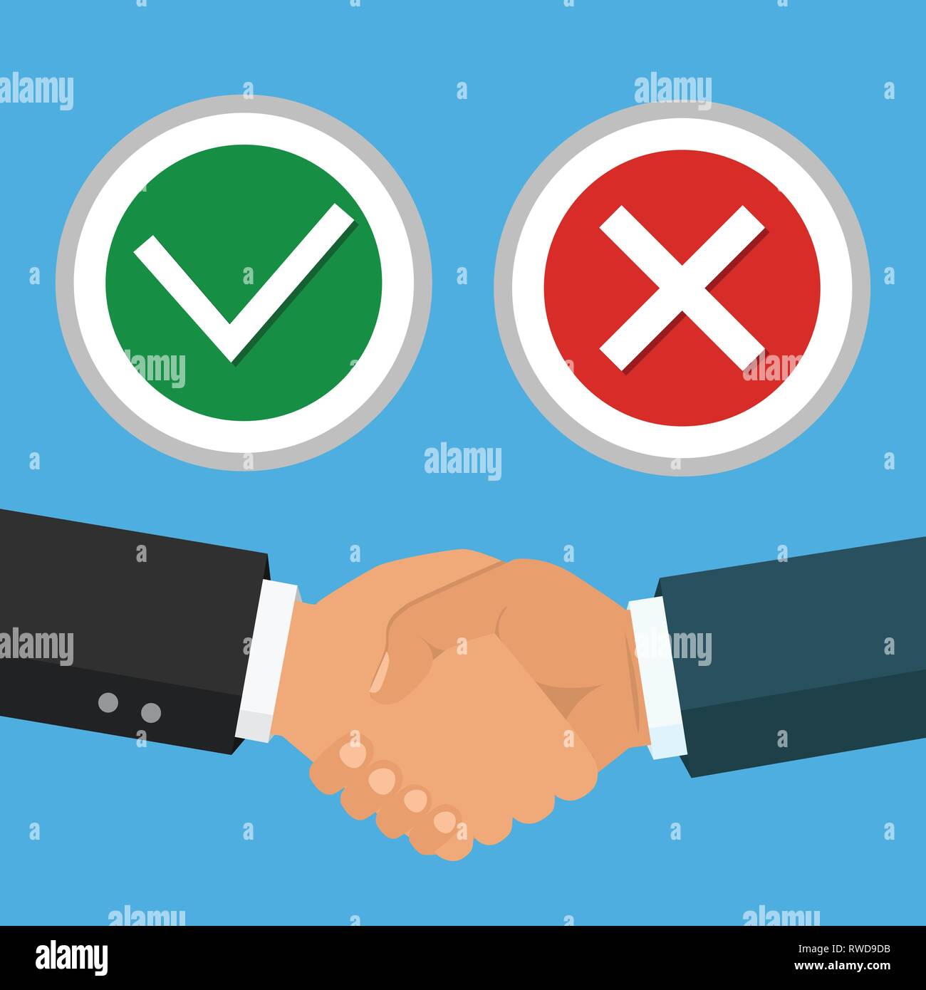 Handshake, business partnership. Symbol of success deal, happy business ...