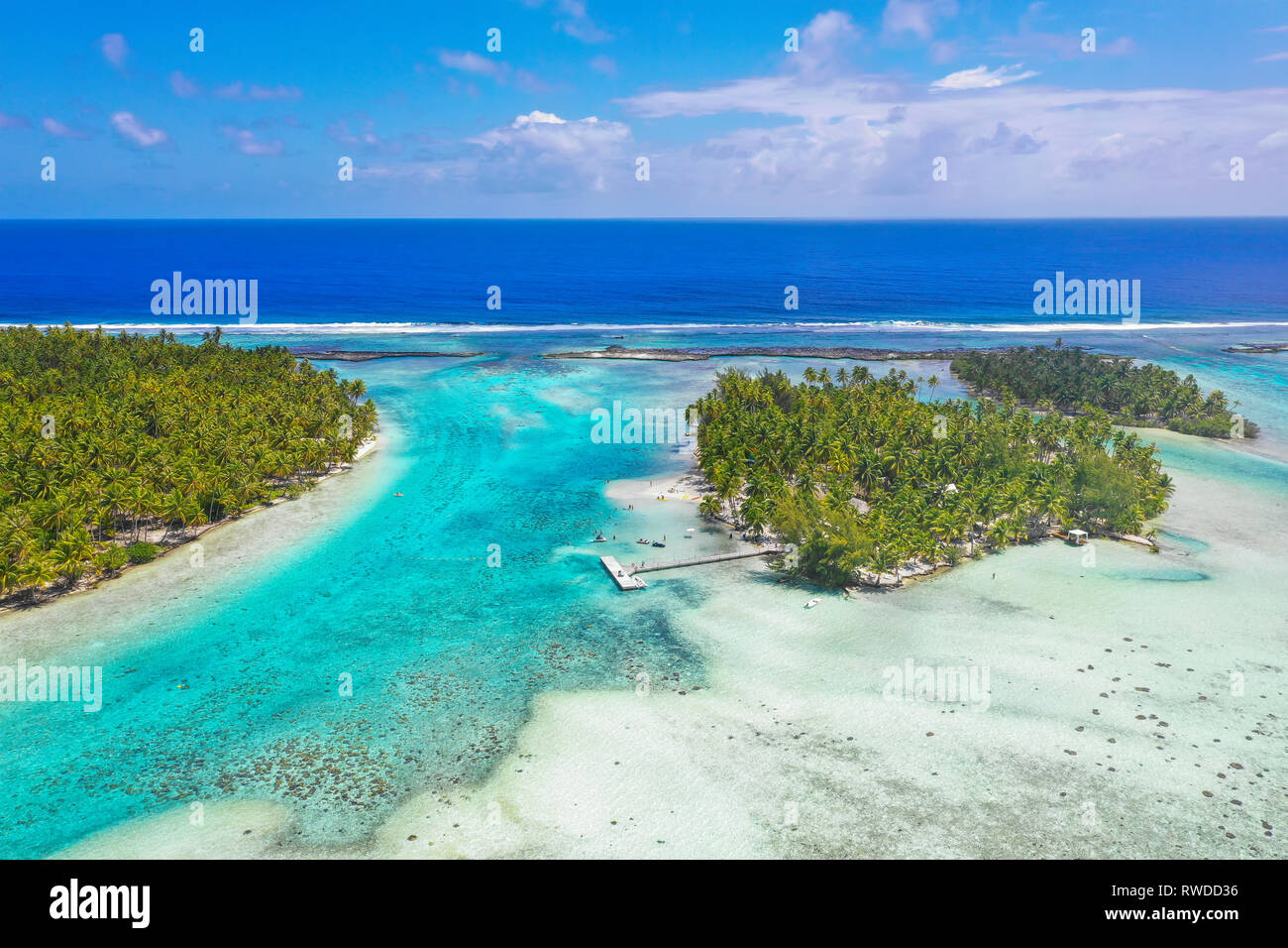 Motu Mahana, Island, Tahaa, French Polynesia, South Pacific Stock Photo ...