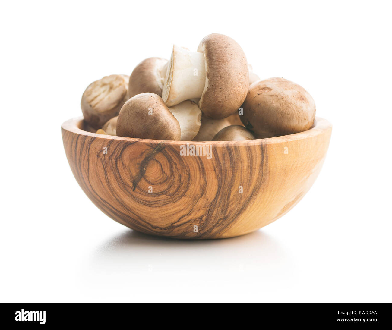 Mushrooms bowl isolated fungus fungi agaricus edible isolated hi-res ...