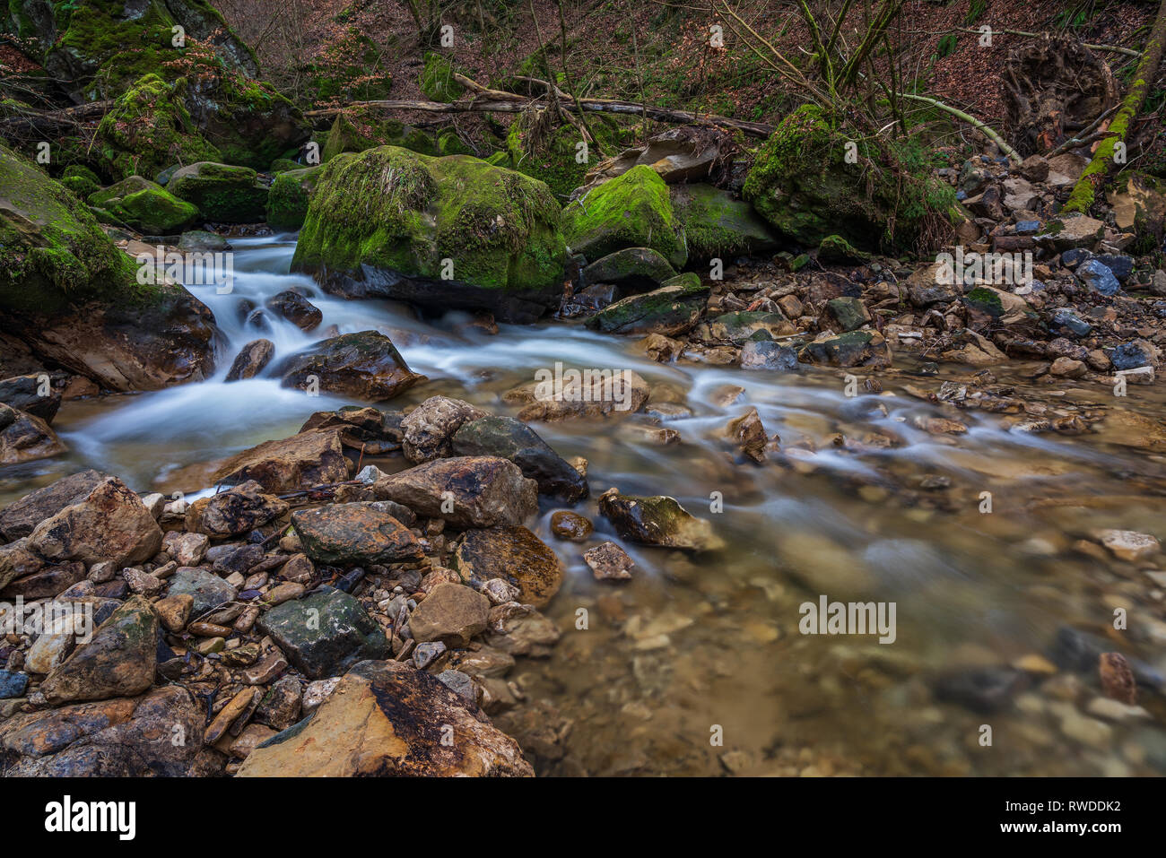 The Schiessentümpel is a small and picturesque waterfall on the Black ...