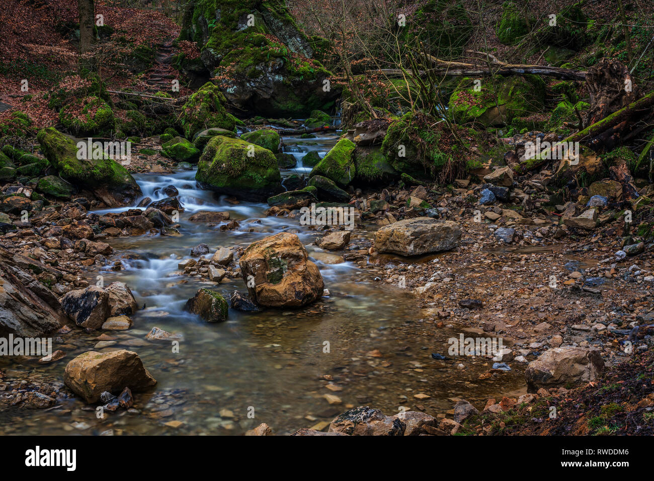 The Schiessentümpel is a small and picturesque waterfall on the Black ...