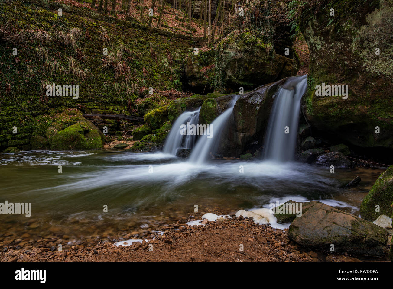 The Schiessentümpel is a small and picturesque waterfall on the Black ...