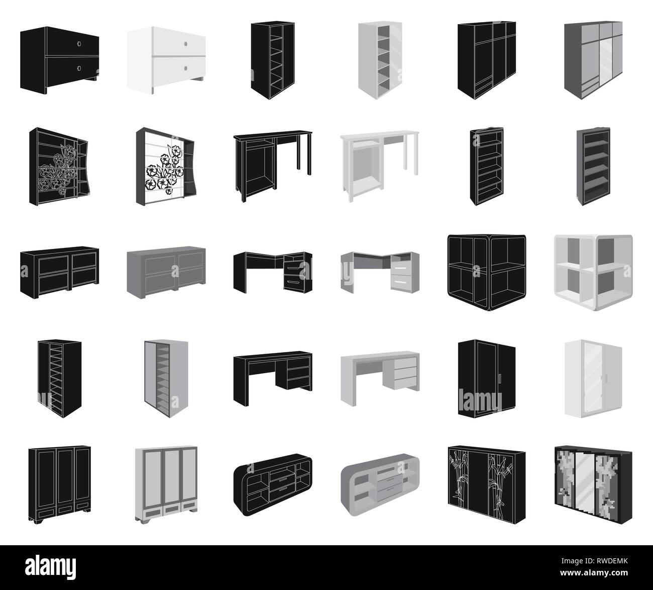 bedroom,bedside,black,monochrome,body,chest,collection,design,drawer ...
