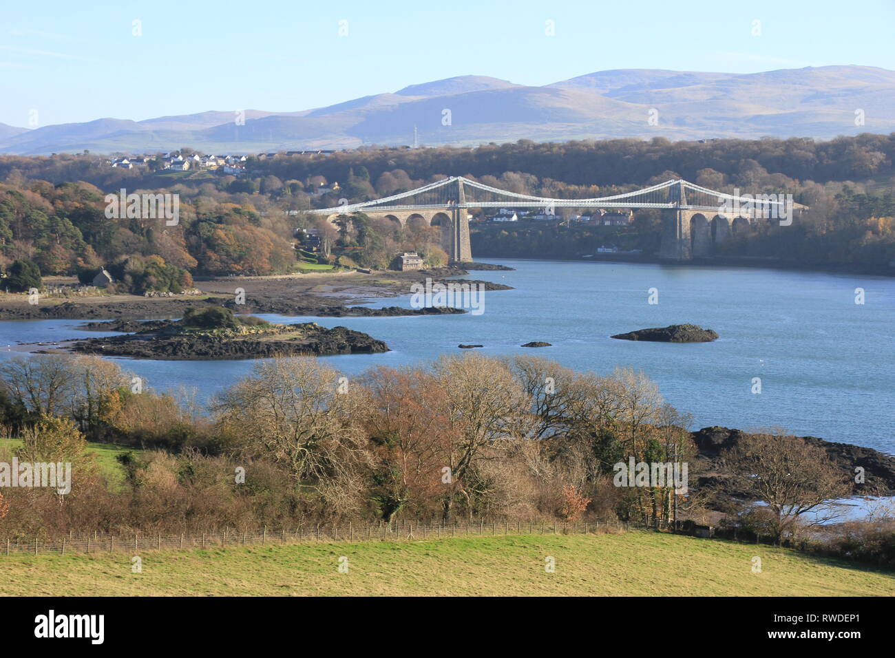 Menai Straits, Wales, UK Stock Photo - Alamy