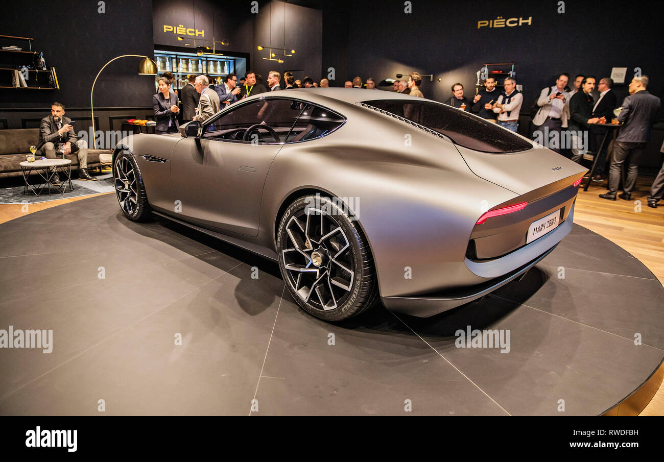 All-electric GT Piech Mark Zero was presented at the 2019 Geneva ...
