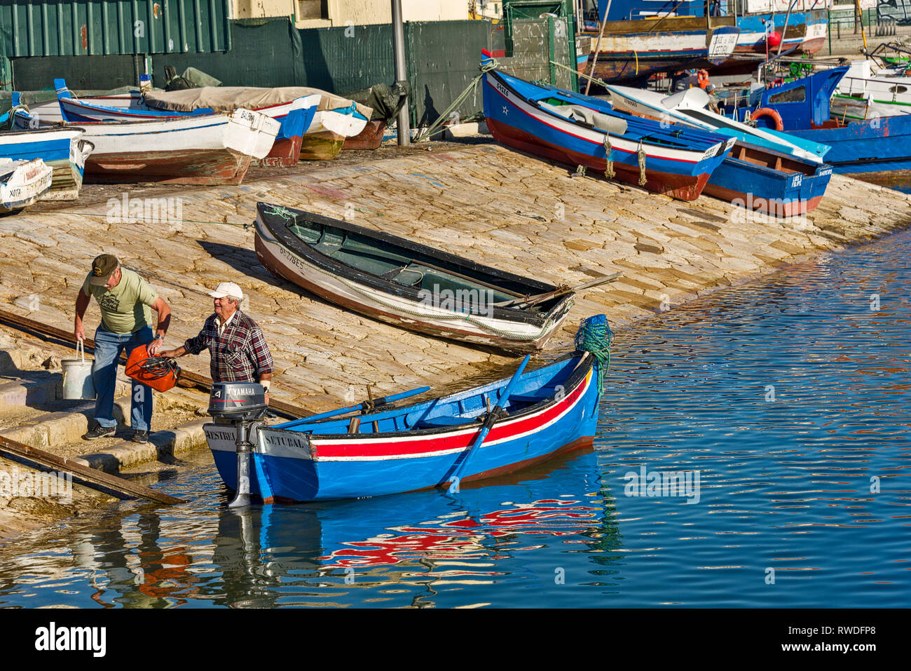 Fishing harbour setubal portugal hi-res stock photography and images ...