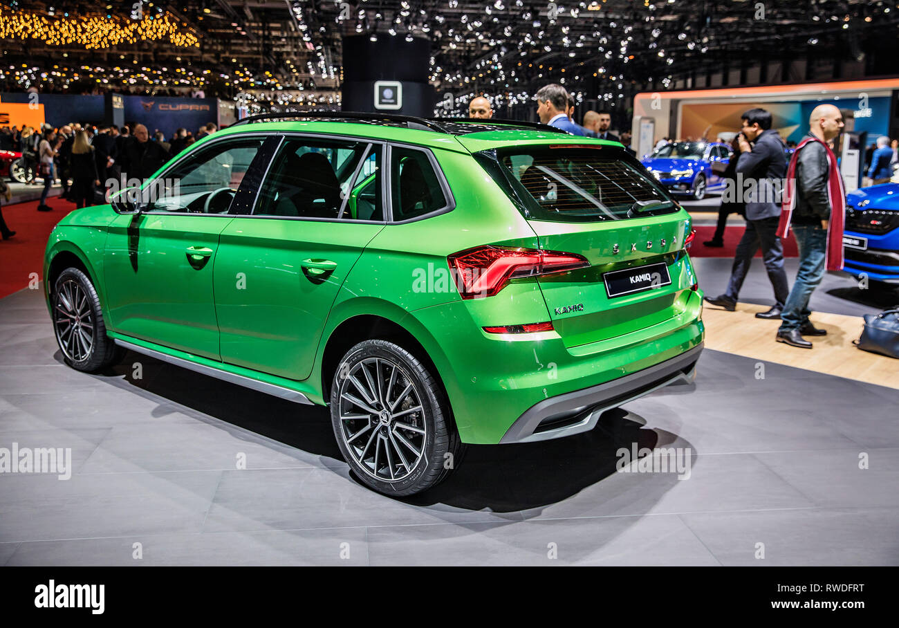 Skoda Kamiq, small SUV, crossover, was presented at the 2019 Geneva ...