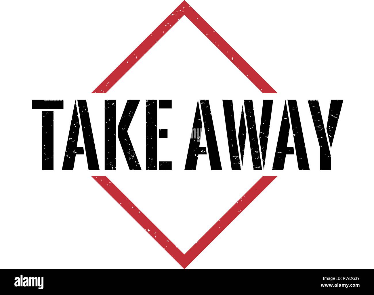 Take away stamp hi-res stock photography and images - Alamy