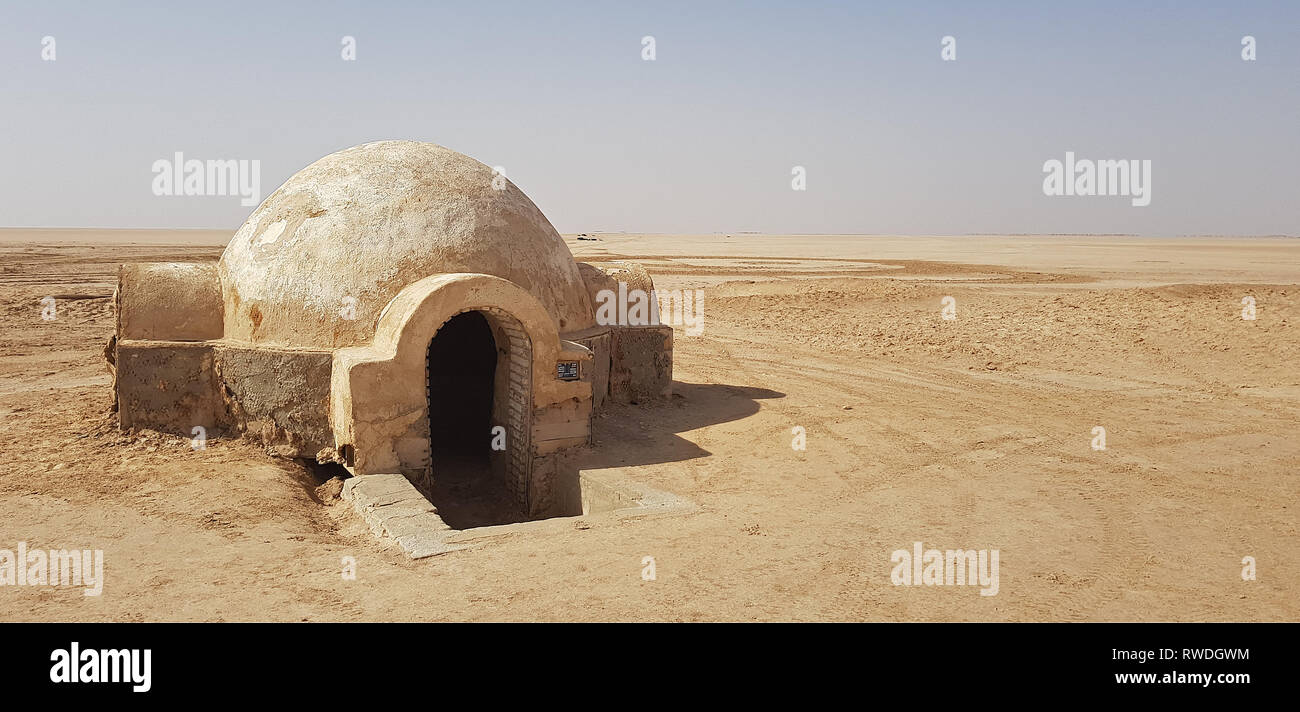 Lars homestead house, Star Wars, Chott El Jerid, Tunisia Stock Photo ...