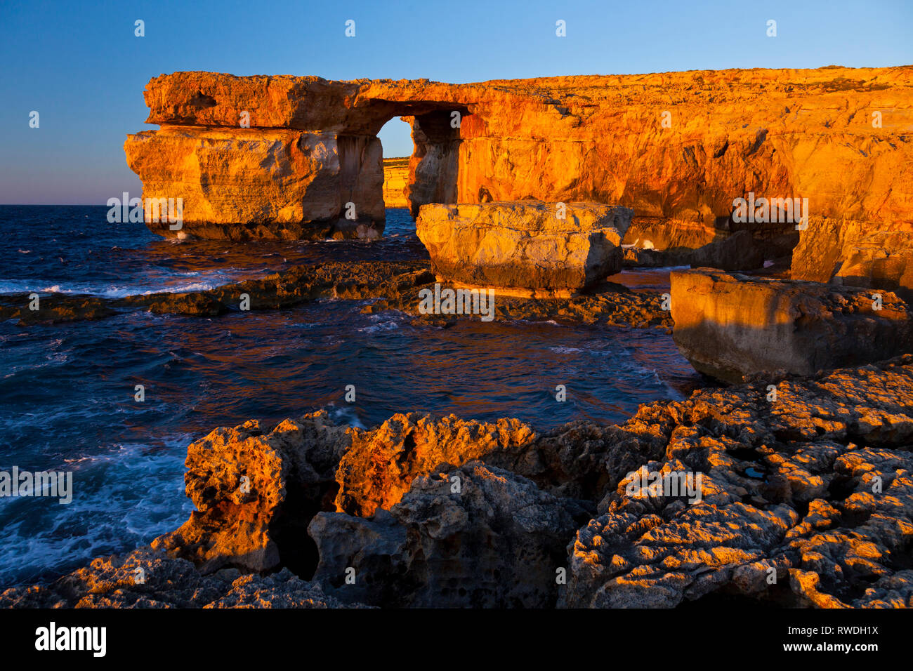 The Azure Window, Dwejra, Gozo Island, Malta, Europe Stock Photo - Alamy